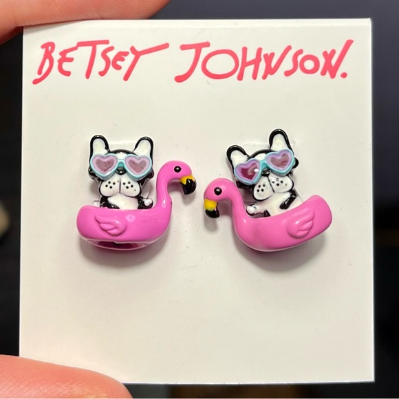 Betsey Johnson | Jewelry | Betsey Johnson Boston Terrier Dog In ...